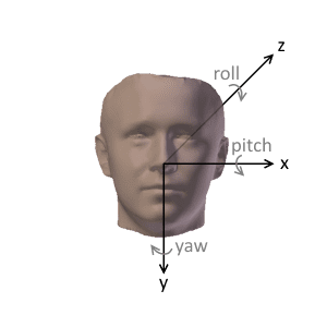 How do head rotation angles look like and which angles our API can find ...