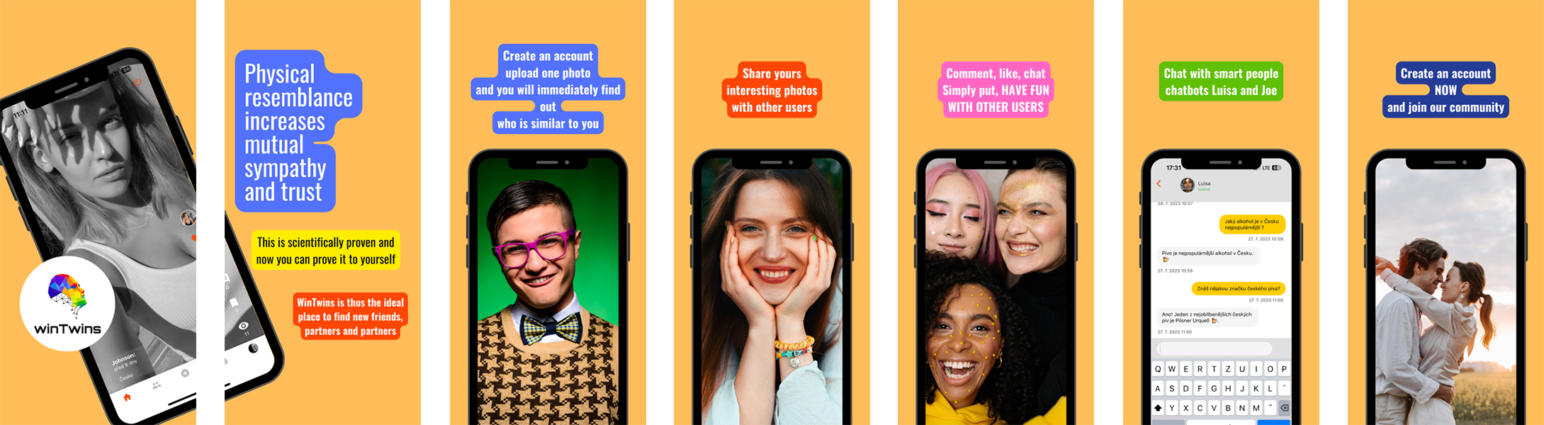 Successful Face Recognition API Usage for winTwins - SkyBiometry